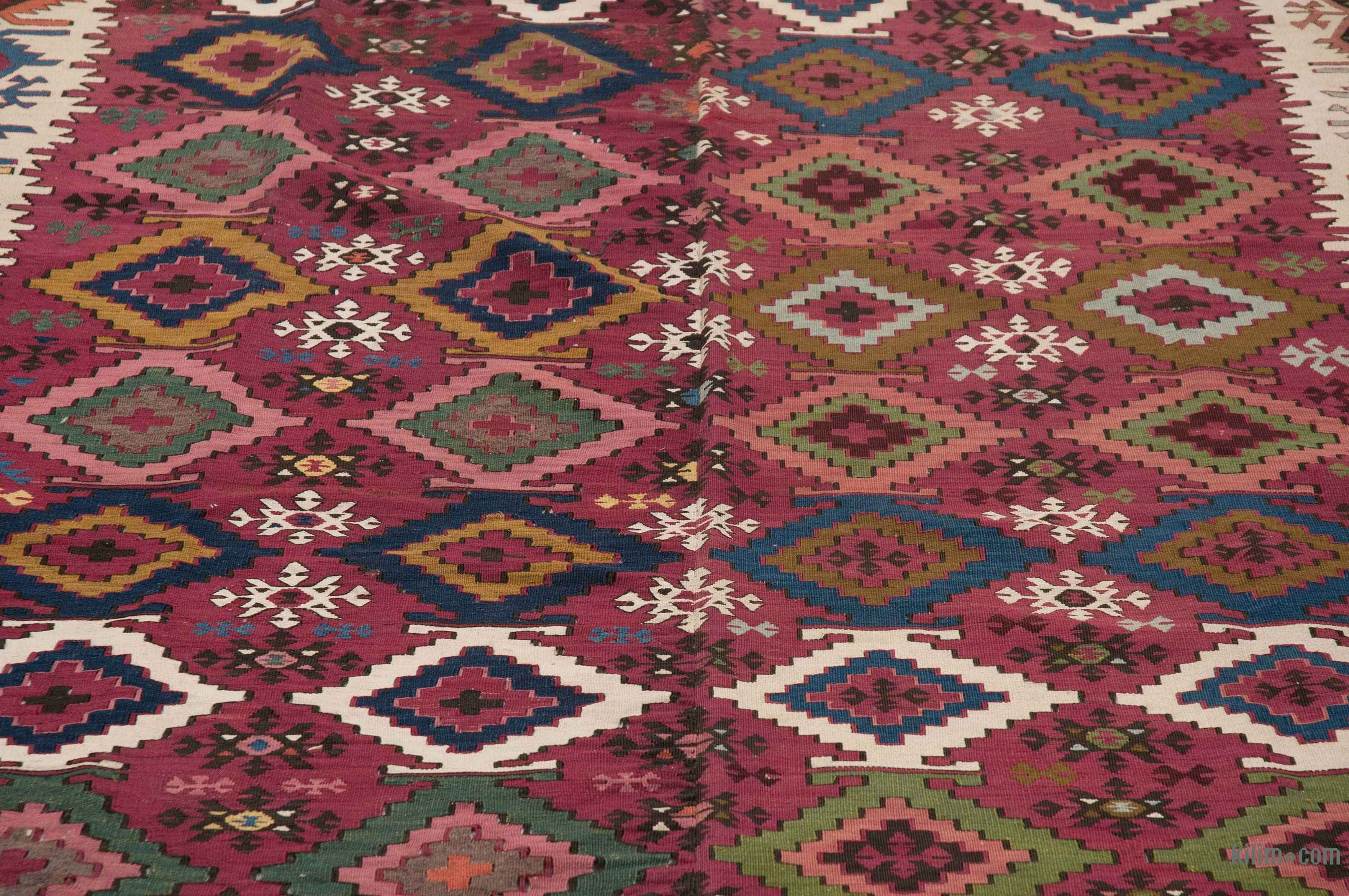 K0007983 Multicolor Antique Adana Kilim Rug 5 6 X 12 2 66 In X K0007983 Multicolor Antique Adana Kilim Rug 5 6 X 12 2 66 In X
